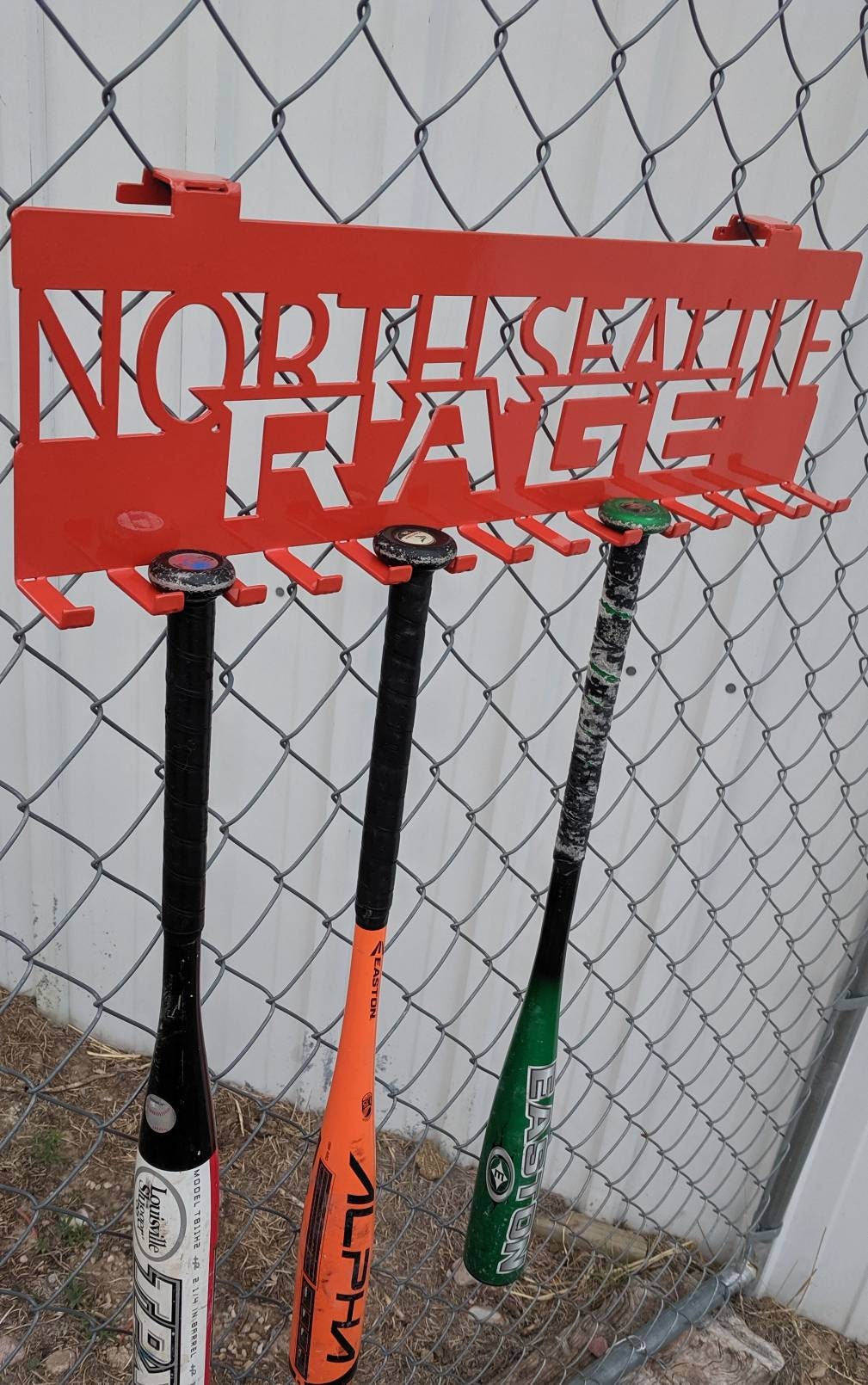 Custom personalized portable team bat holder. | Etsy