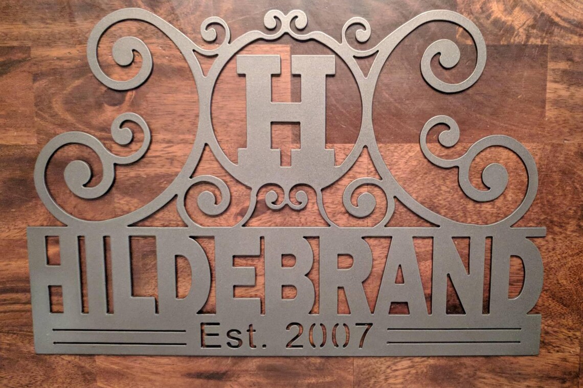 Personalized Metal Wedding Gift. Black Stainless Steel Finish. - Etsy