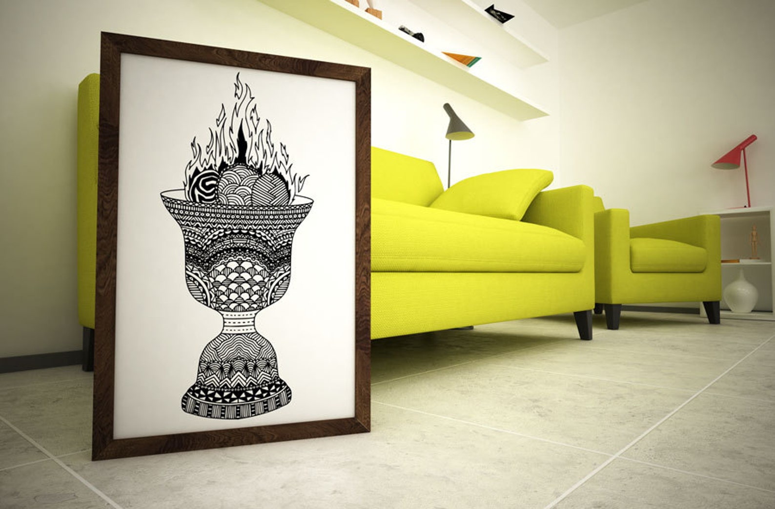 Instant Download Sacred Fire Printable Art, Zentangle Doodle, Coloring ...