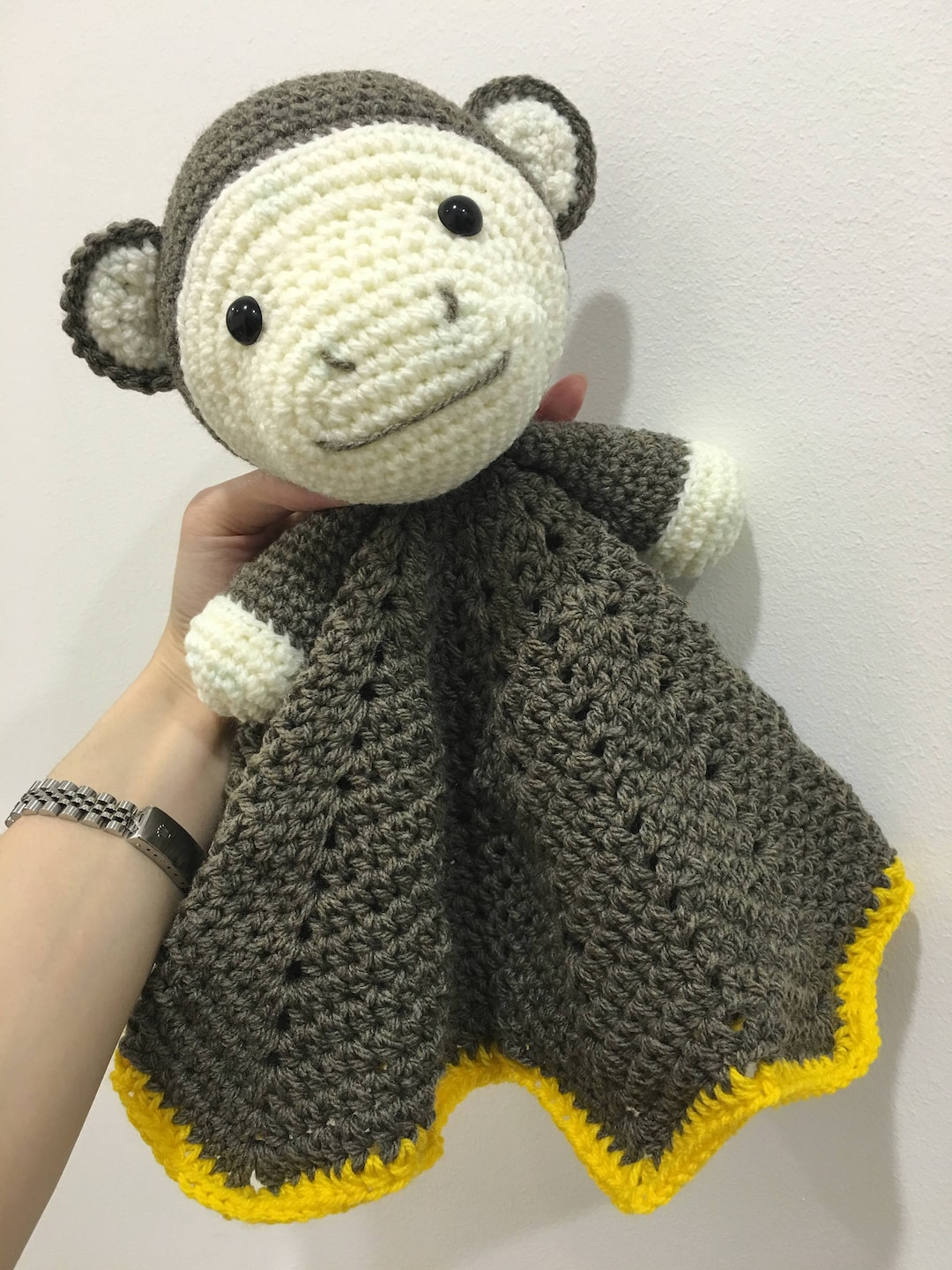 Crochet Monkey Lovey PATTERN, Baby, Amigurumi, Monkey, Curious George ...