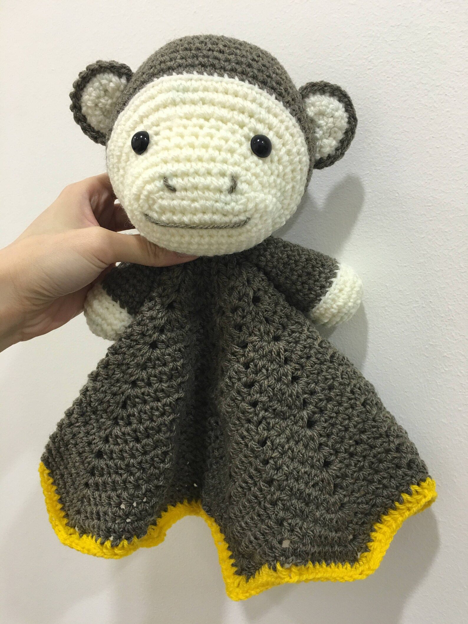 Crochet Monkey Lovey PATTERN, Baby, Amigurumi, Monkey, Curious George ...