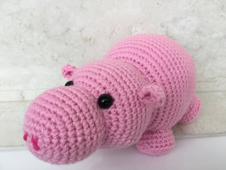 Crochet Hana the Hippo PATTERN, Amigurumi, Cute, Baby, Gift ...