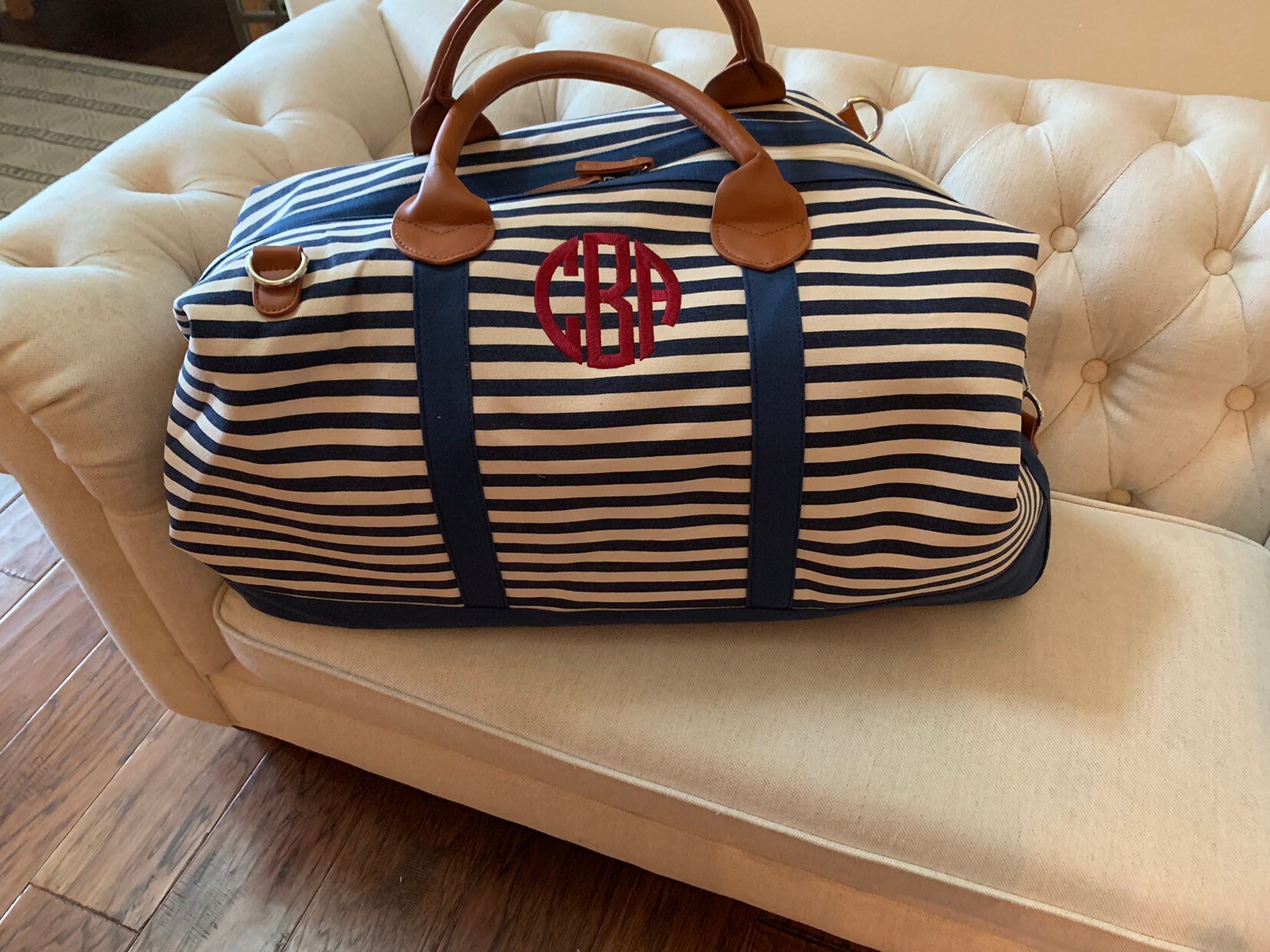 Monogrammed Weekender Bag | Monogrammed Overnight Bag | Personalized ...