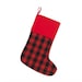 Monogrammed Red Black Buffalo Check Stocking, Personalized Christmas ...