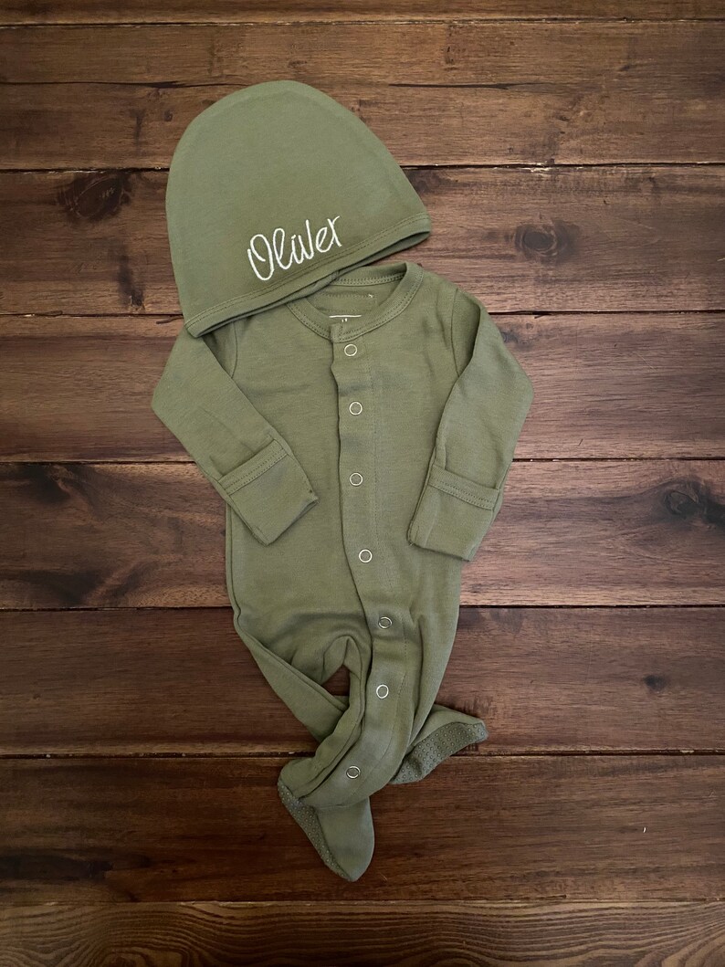 Monogrammed Lovedbaby Organic Cap Personalized Baby Coming - Etsy