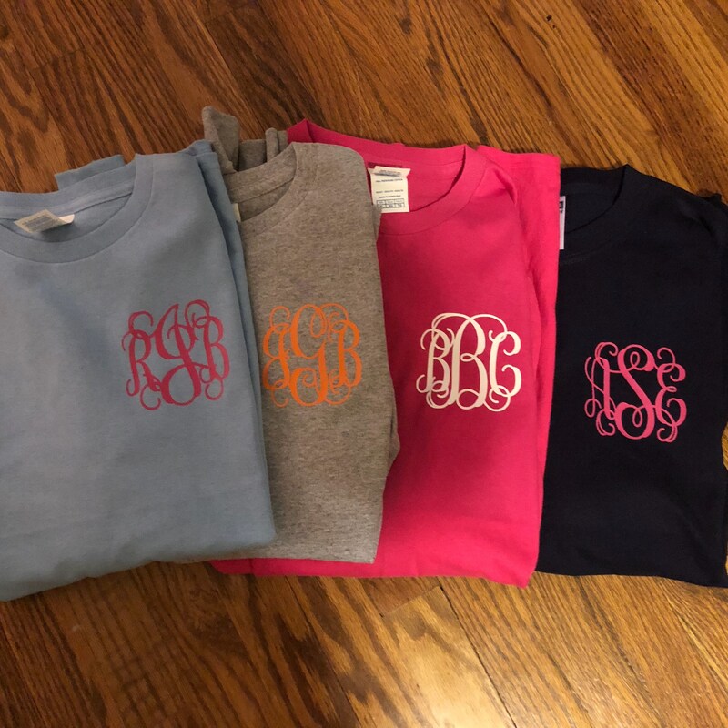 Monogram Long Sleeve - Etsy