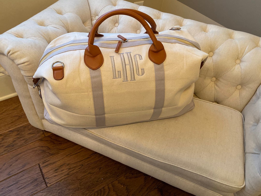 Monogrammed Weekender Bag | Monogrammed Overnight Bag | Personalized ...