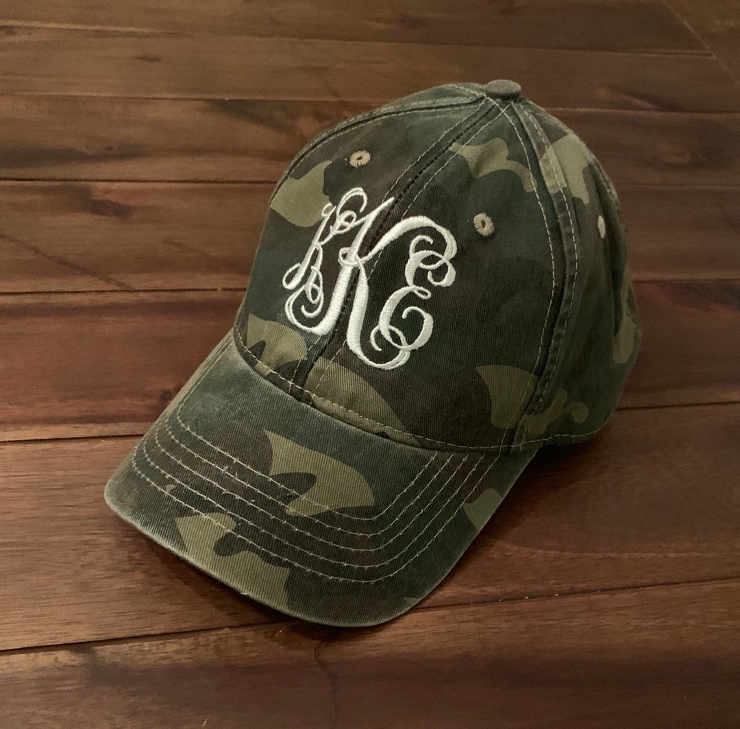 Monogrammed Camo Hat Monogrammed Camo Baseball Cap Monogrammed Gift ...