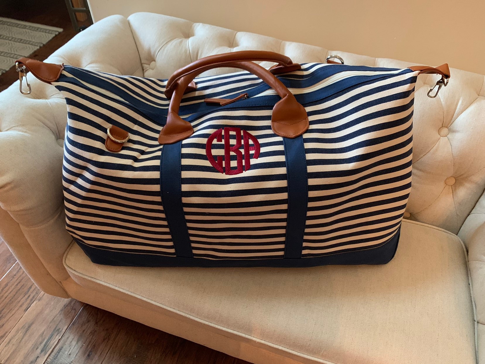 Monogrammed Weekender Bag | Monogrammed Overnight Bag | Personalized ...