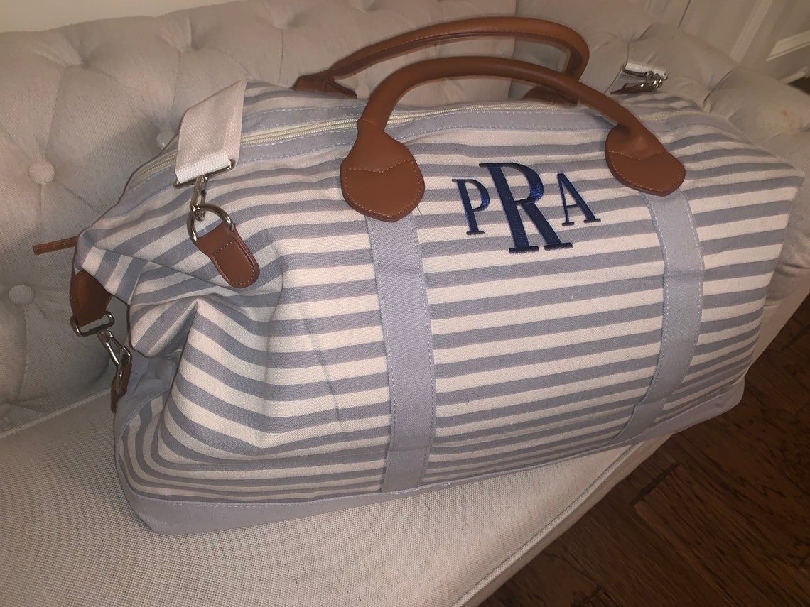 Monogrammed Weekender Bag Monogrammed Overnight Bag - Etsy