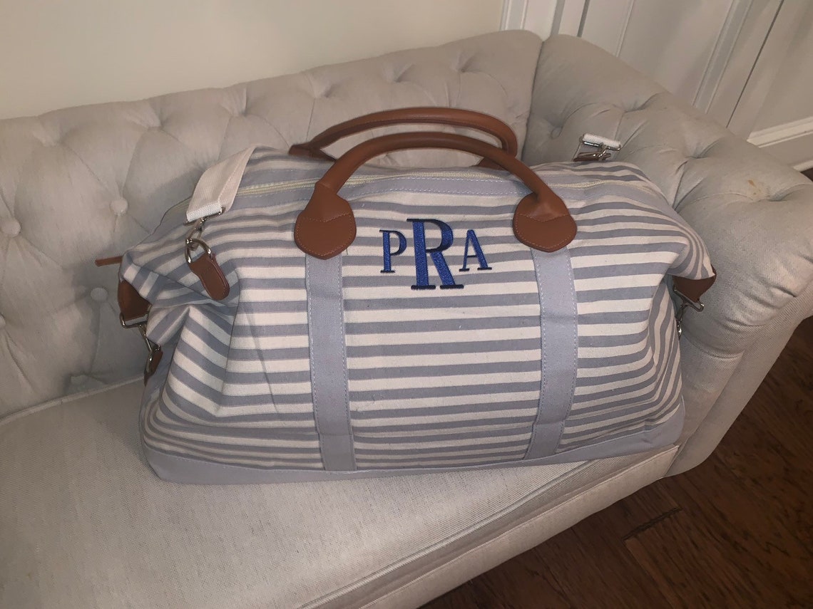 Monogrammed Weekender Bag Monogrammed Overnight Bag - Etsy