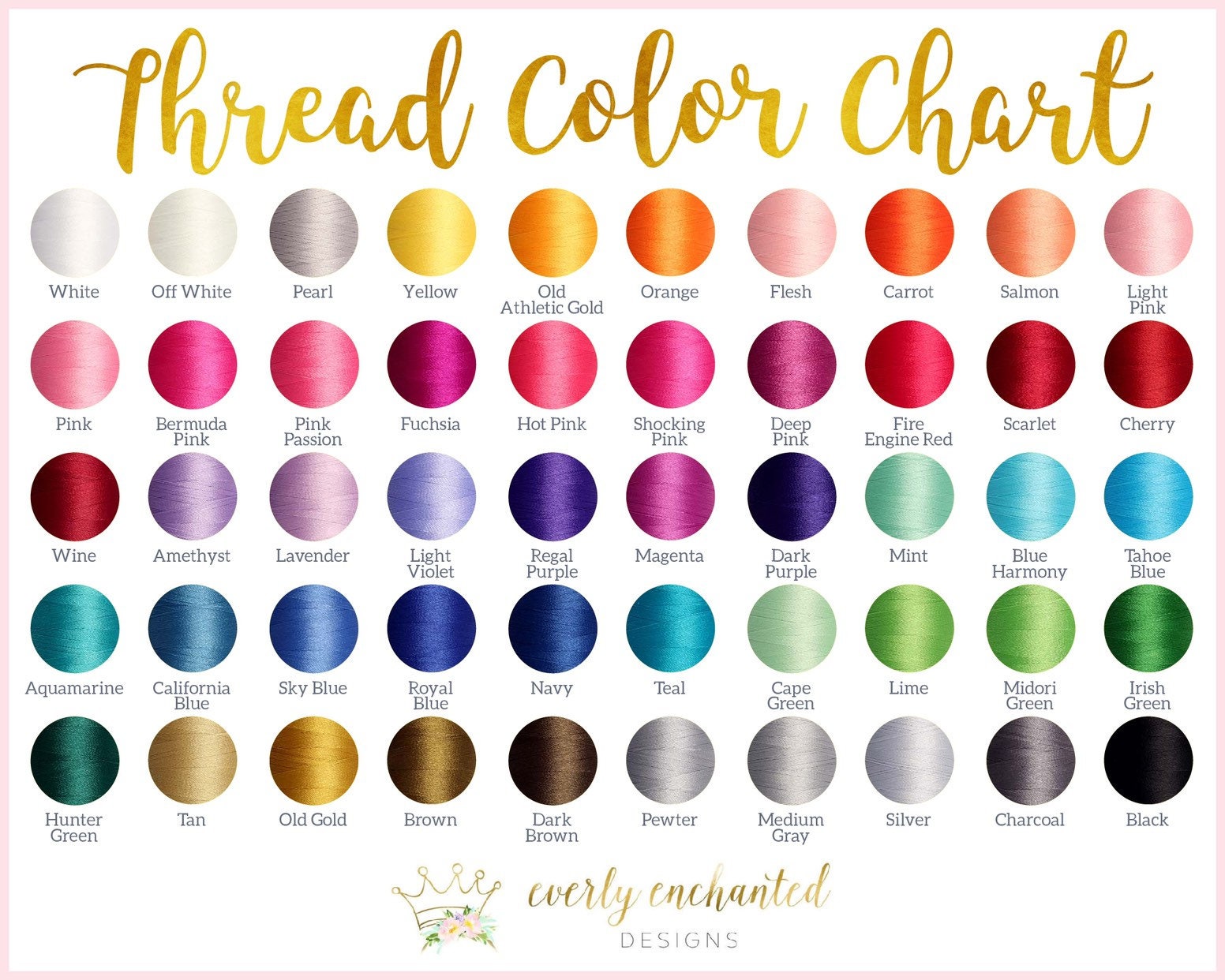 Not for Sale Thread Color Everly Enchanted Do Not Purchase - Etsy