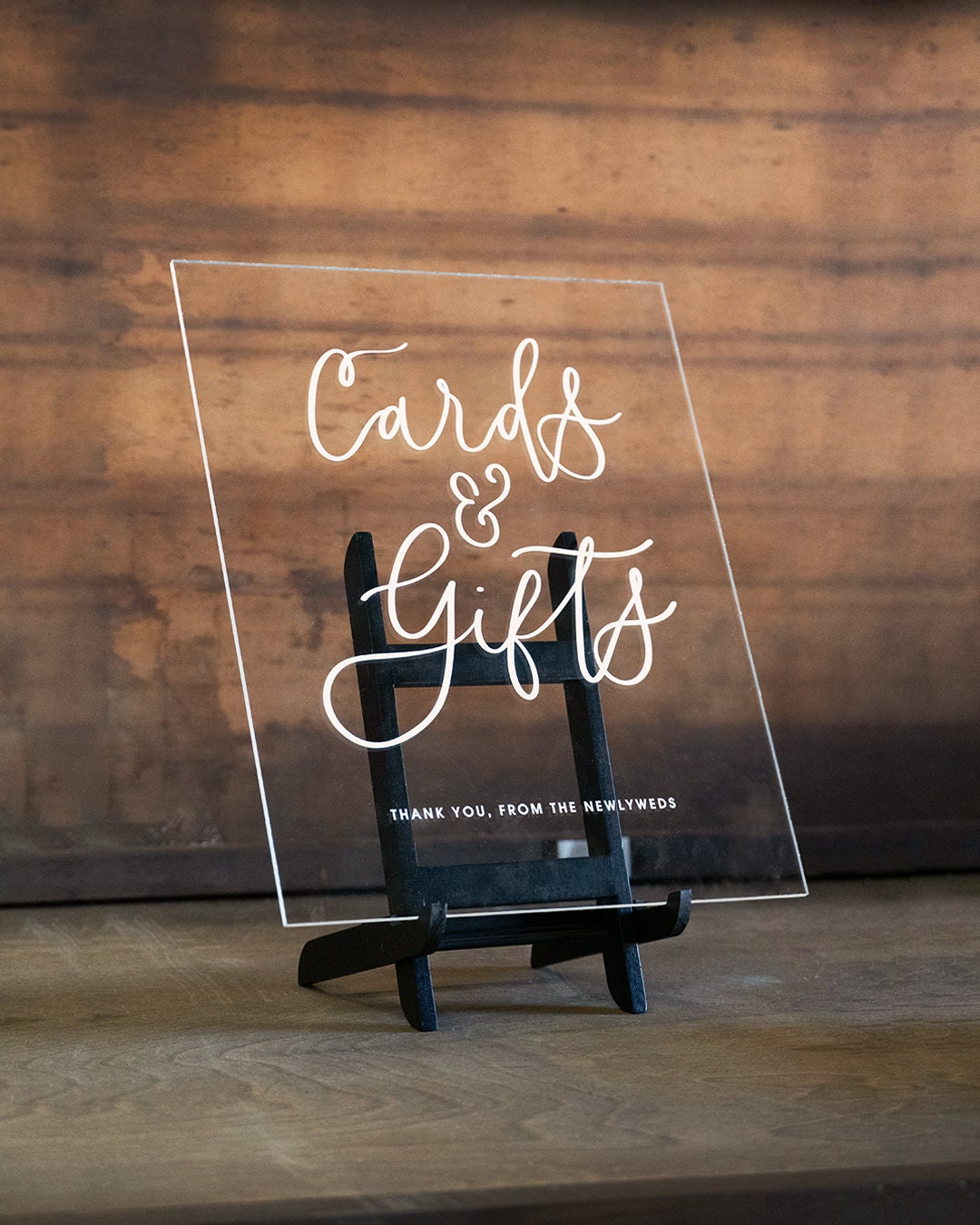 Cards and Gifts Sign Acrylic Wedding Sign Wedding Sign | Etsy