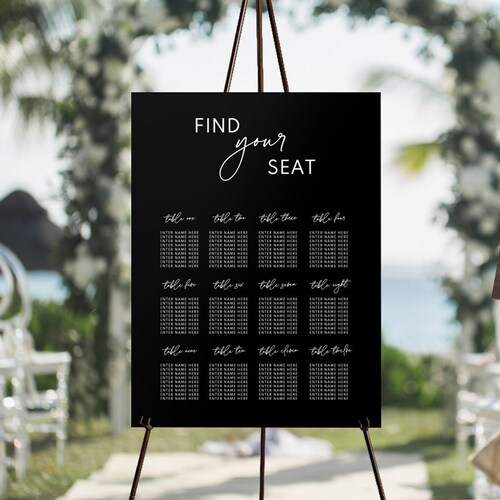 Acrylic Wedding Stand Seating Chart Stand - Etsy