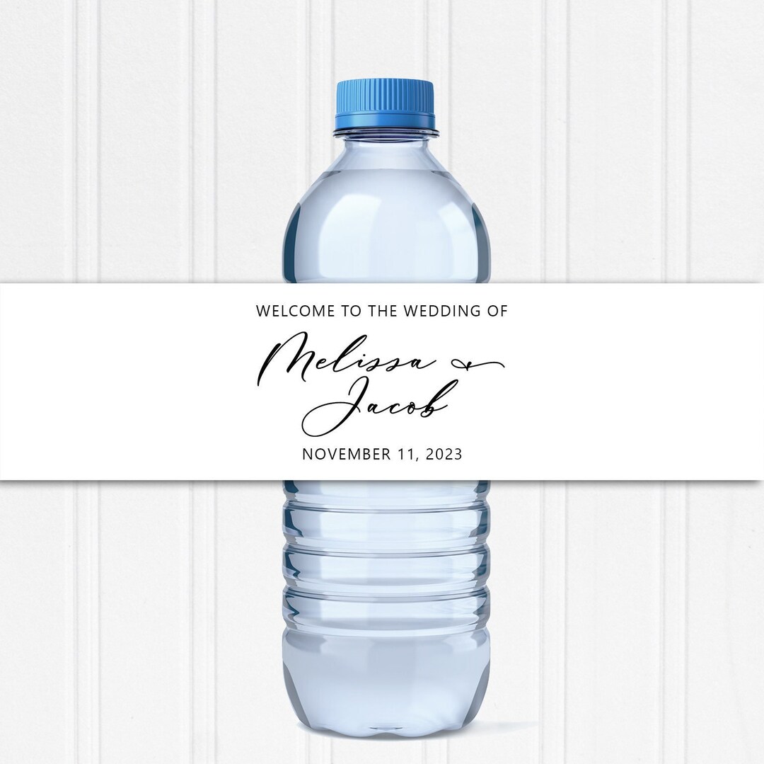 Water Bottle Stickers, Water Bottle Labels, Wedding Water Labels ...