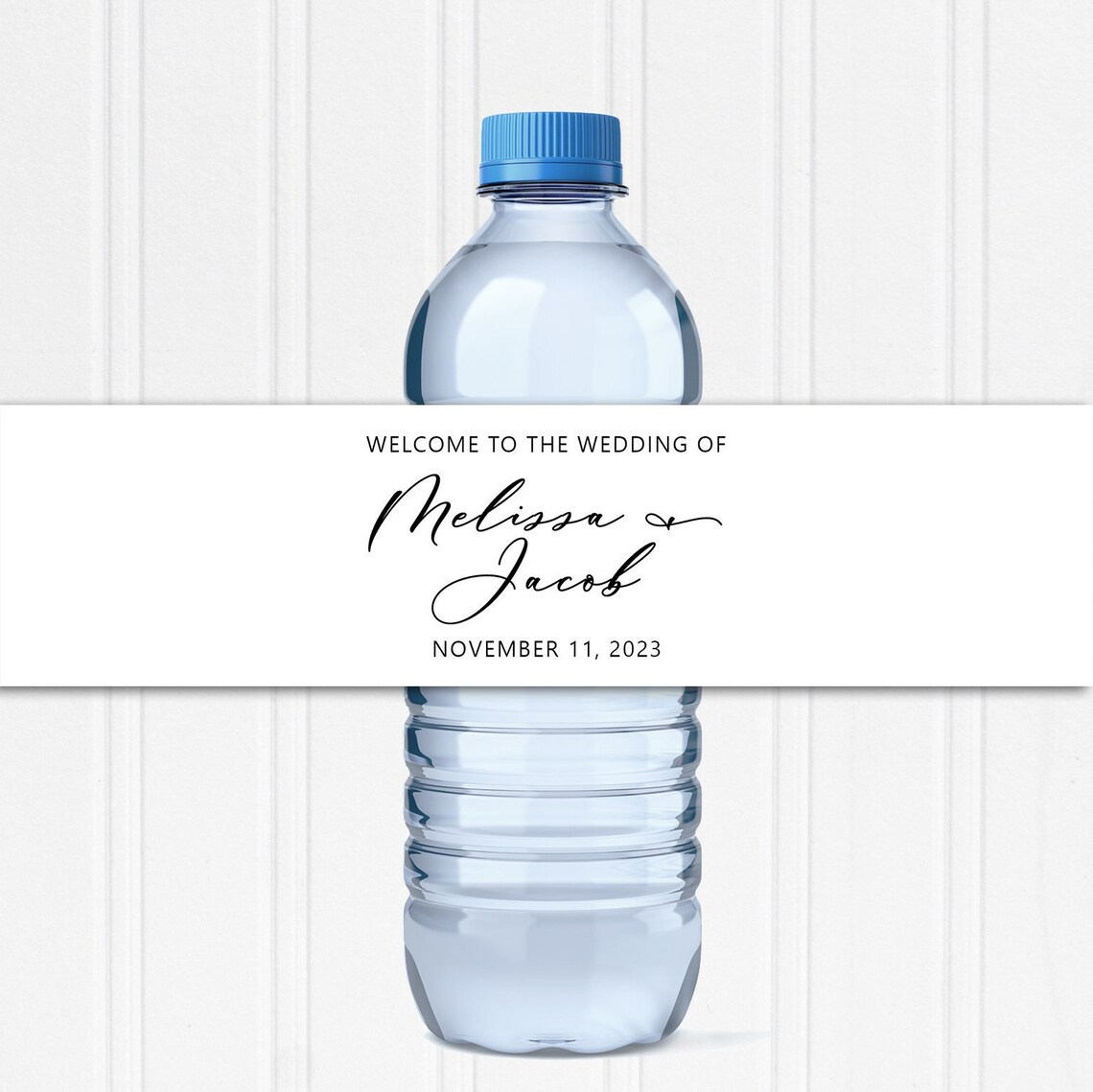 Welcome Wedding Water Labels, Printed Personalized Favors, Reception ...