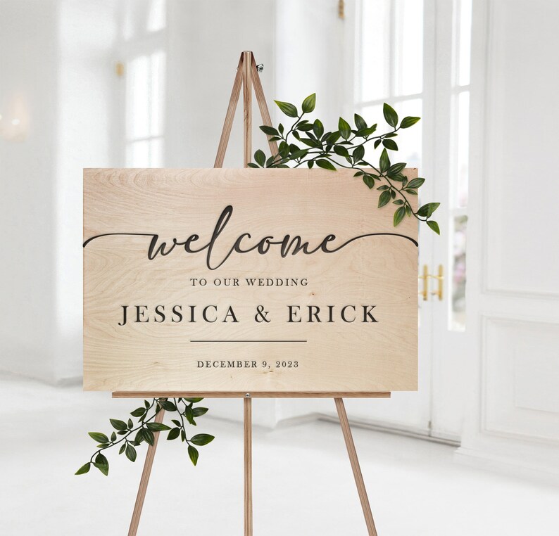 Wooden Wedding Sign Wedding Welcome Sign Wood Rustic - Etsy