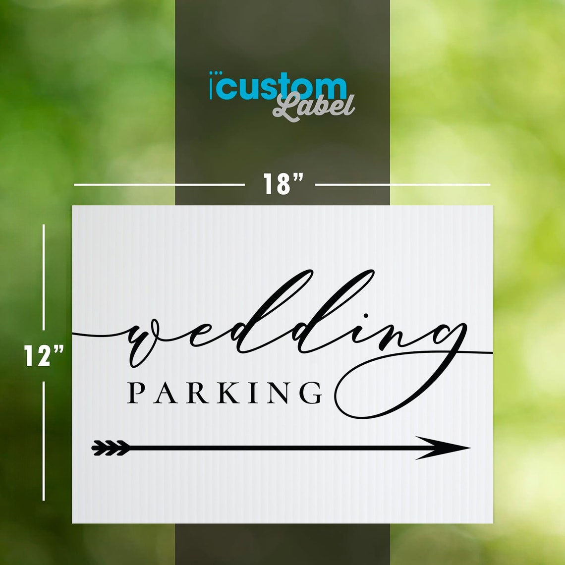 Parking Wedding, Reception Directional Signs, Event Arrow Sign, Outdoor ...