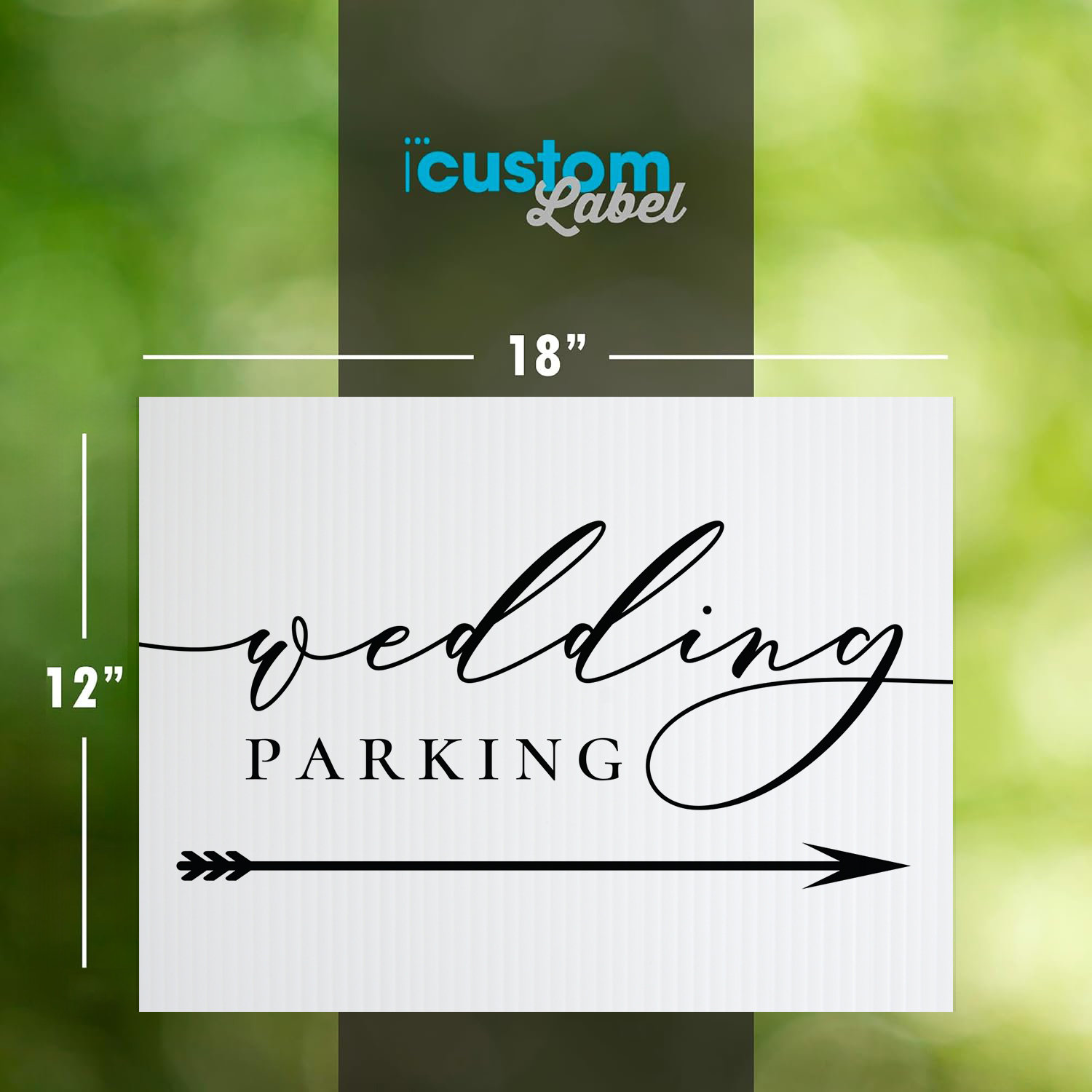 Parking Wedding, Reception Directional Signs, Event Arrow Sign, Outdoor ...