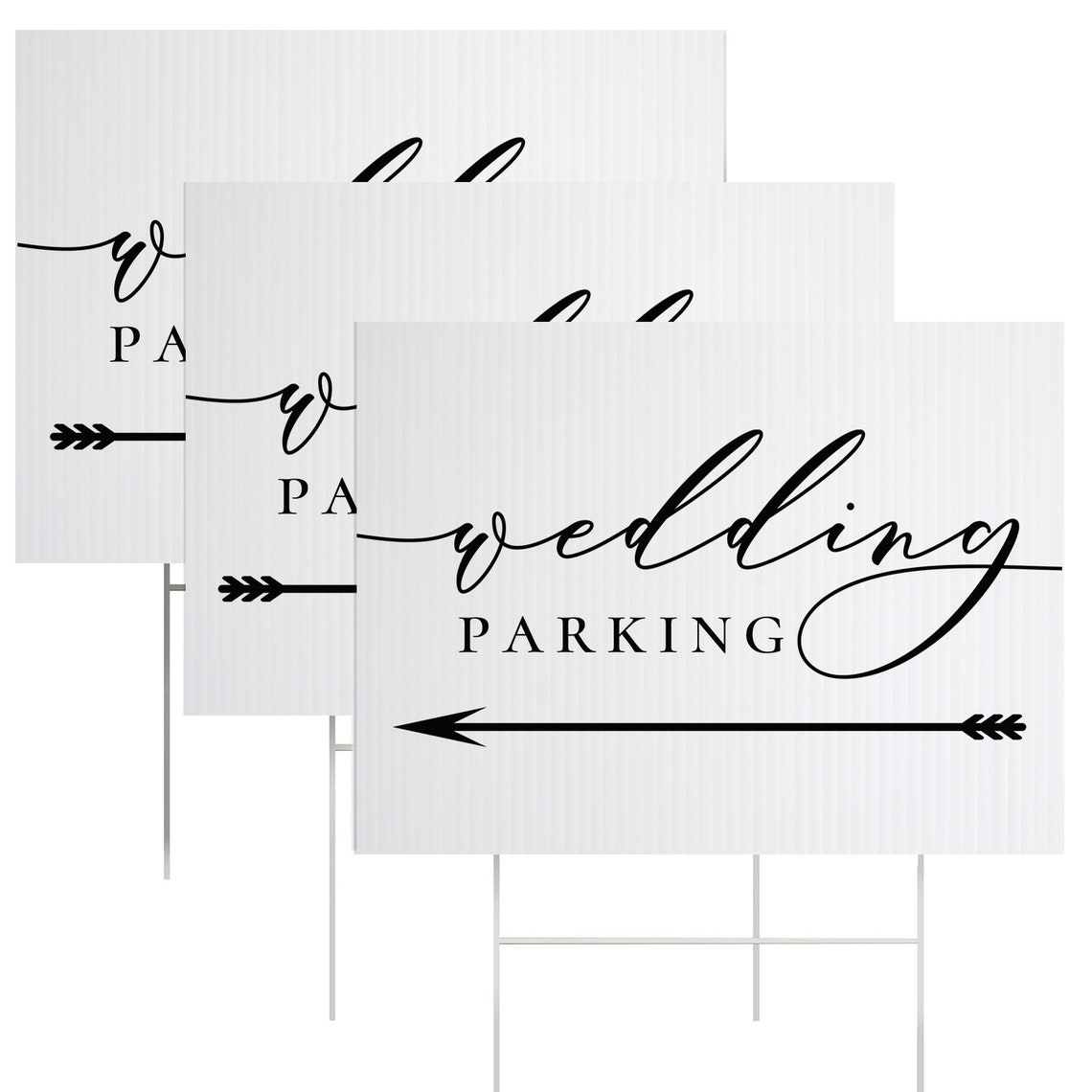 Parking Wedding, Reception Directional Signs, Event Arrow Sign, Outdoor ...