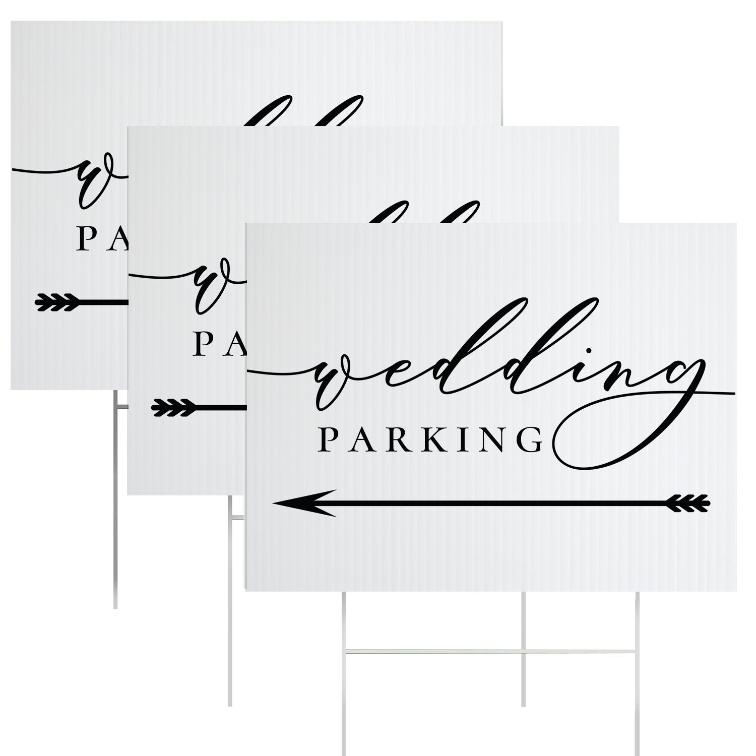 Parking Wedding, Reception Directional Signs, Event Arrow Sign, Outdoor ...