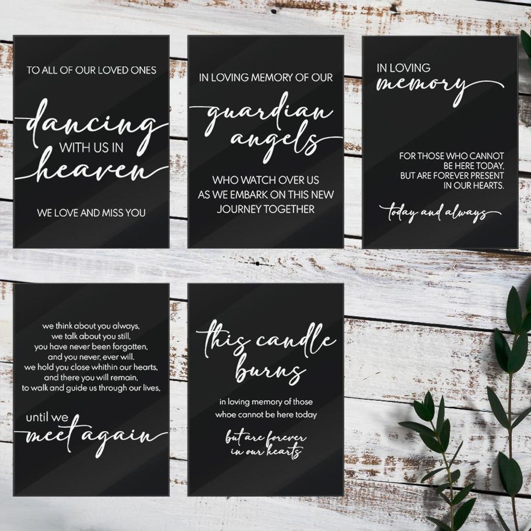 Wedding Memorial Sign, Remembrance Table, Memory Table, Forever in Our ...