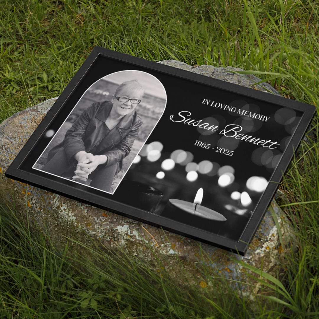 Loving Tribute, Funeral Welcome Sign, Photo Memorial, in Loving Memory ...