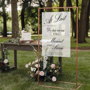 We Say I Do, Personalized Wedding Sign, Welcome Entrance Acrylic ...
