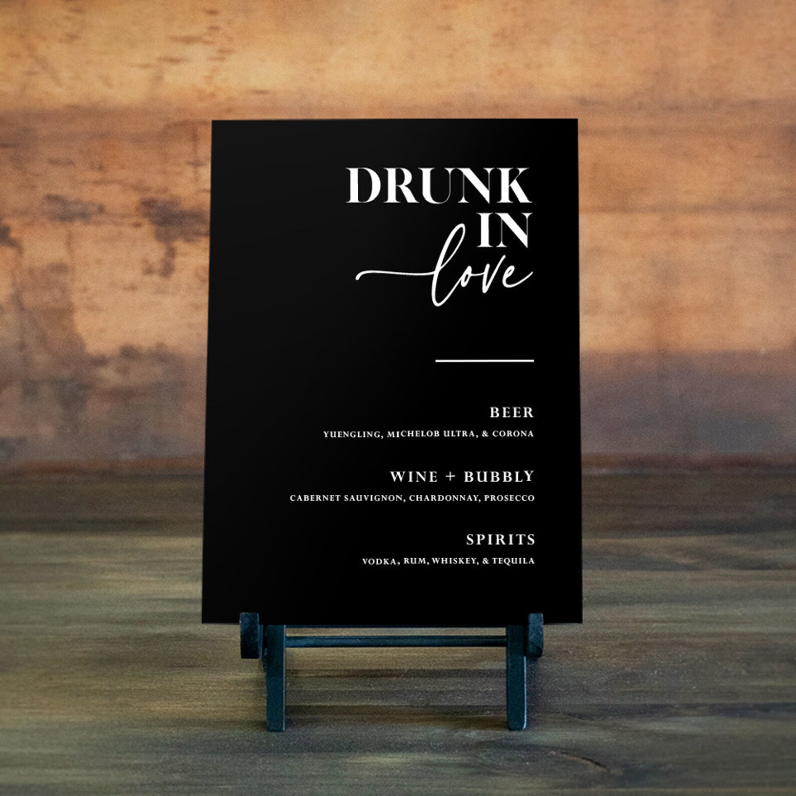 Drunk in Love Sign Acrylic Wedding Sign Signature Drink - Etsy