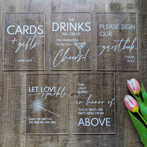 Wedding Sign Bundle - Etsy