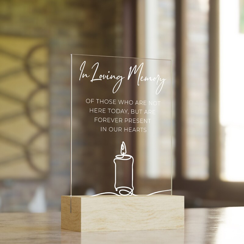 Memorial Table Sign - Etsy