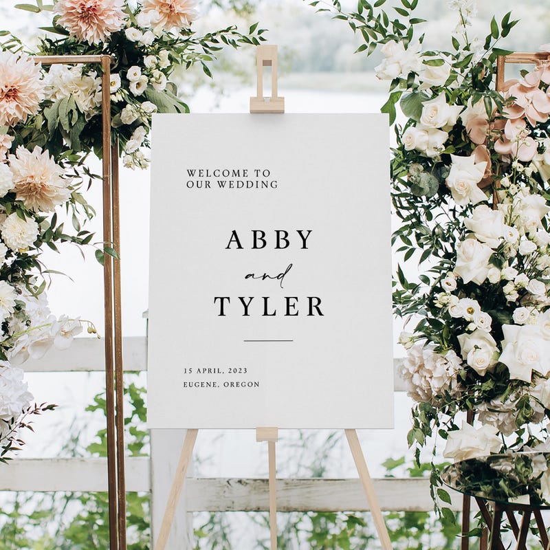 Wedding Welcome Sign - Etsy