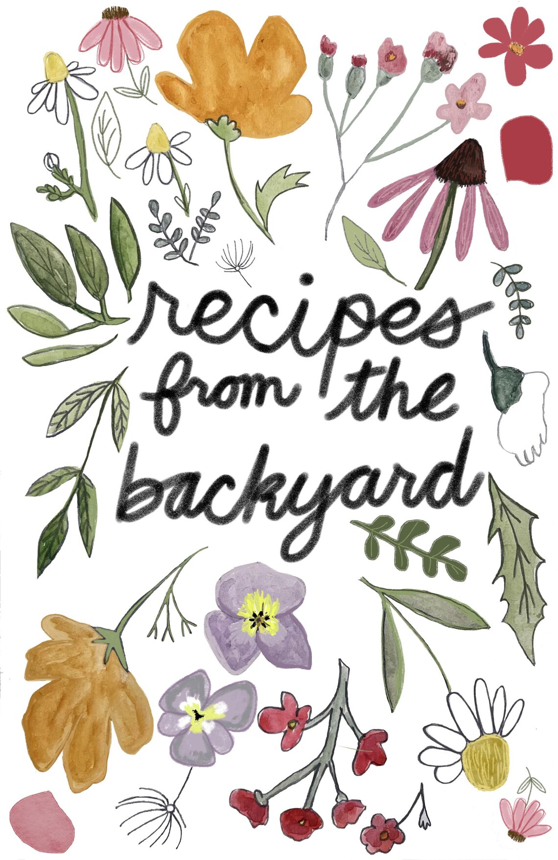 Edible Flowers Recipe Cards - Set of Six - Etsy