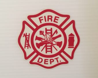 Fire helmet stickers | Etsy