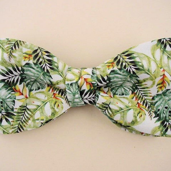 Palm Tree Bow Tie - Etsy