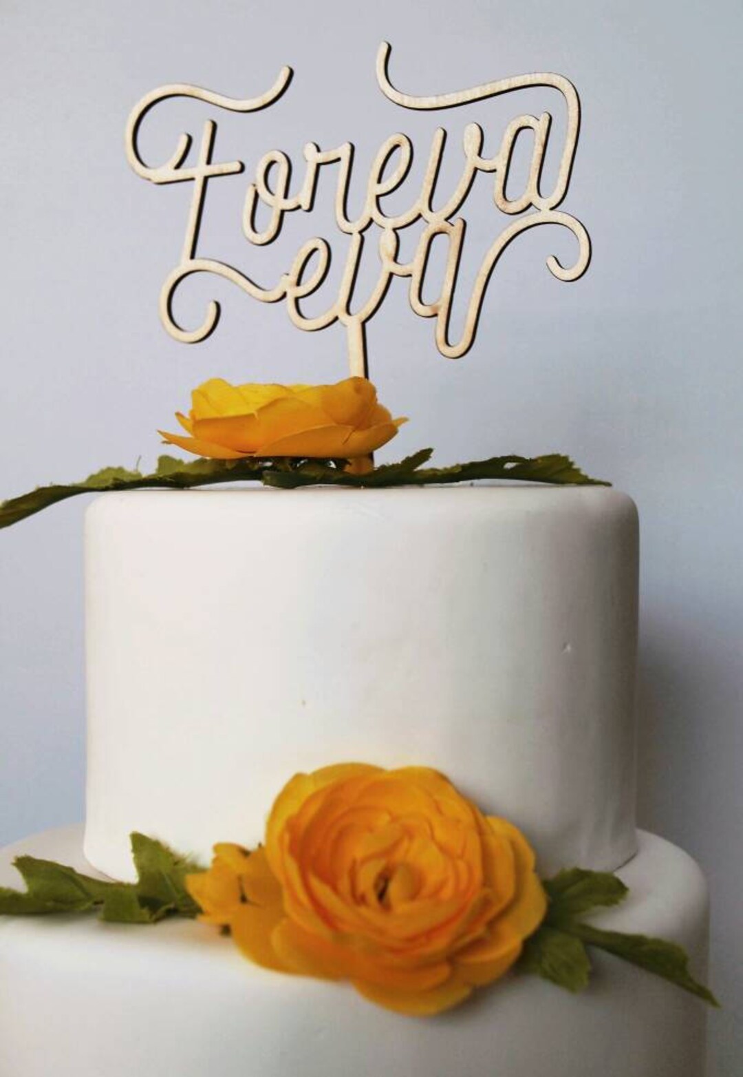 Foreva Eva Cake Topper, Laser Cut Cake Topper, Wedding Cake Topper ...