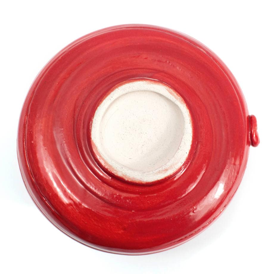 Honey Pot, Ceramic Red Pot, Ceramic Sugar Pot, Ceramic Honey Pot ...