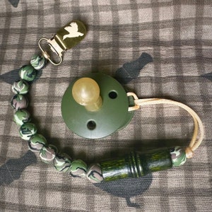 Original Duck Call Pacifier Clip- Camoflauge Silicone - Etsy