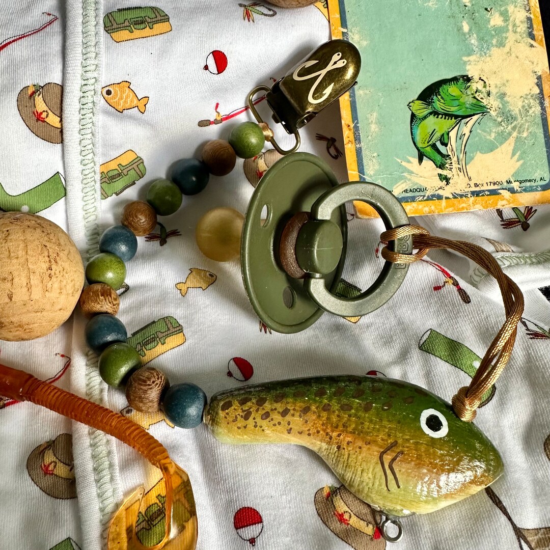 Fishing Lure Pacifier Clip - Etsy