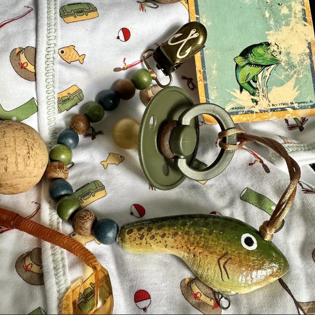 Fishing Lure Pacifier Clip - Etsy