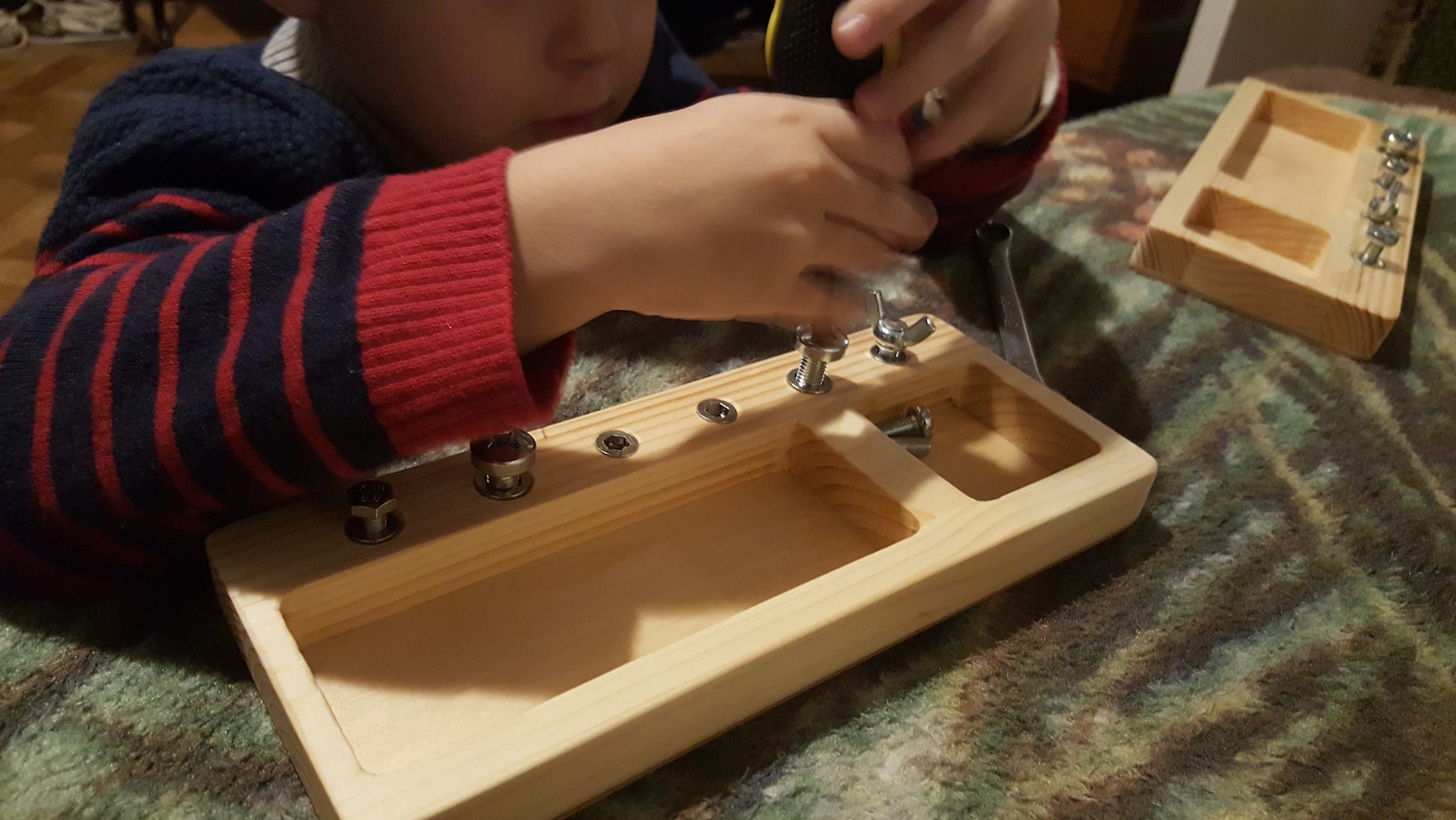 Montessori Screw Board / Educational Toy / Toy Screw Board / - Etsy