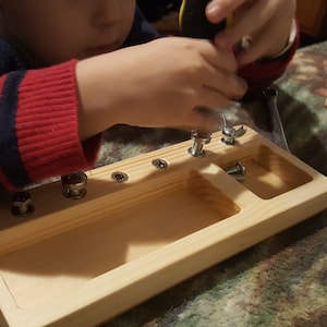 Montessori Screw Board / Educational Toy / Toy Screw Board / Kids ...