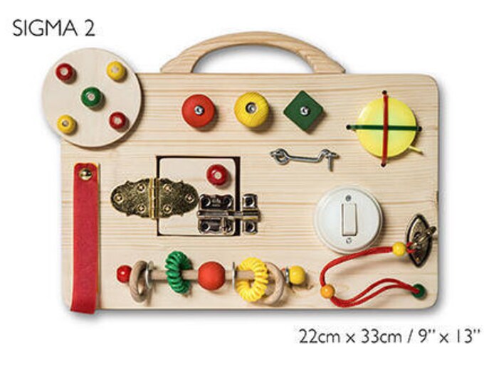 Mini Travel Busy Board, Activity Board, Sensory Board, Montessori Toy ...