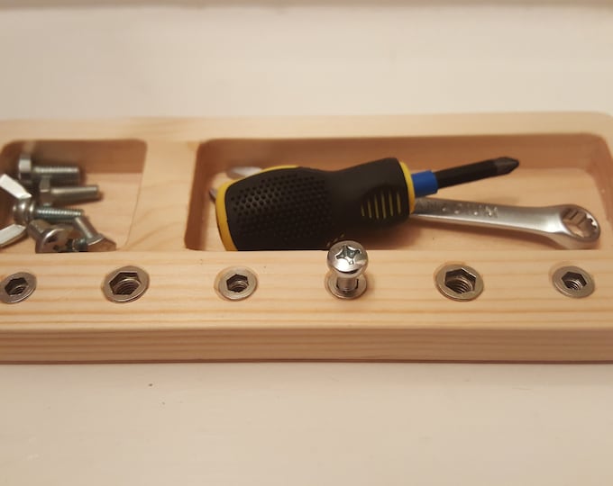 Montessori Screw Driver Board, Basic Skills Educational, Learning ...