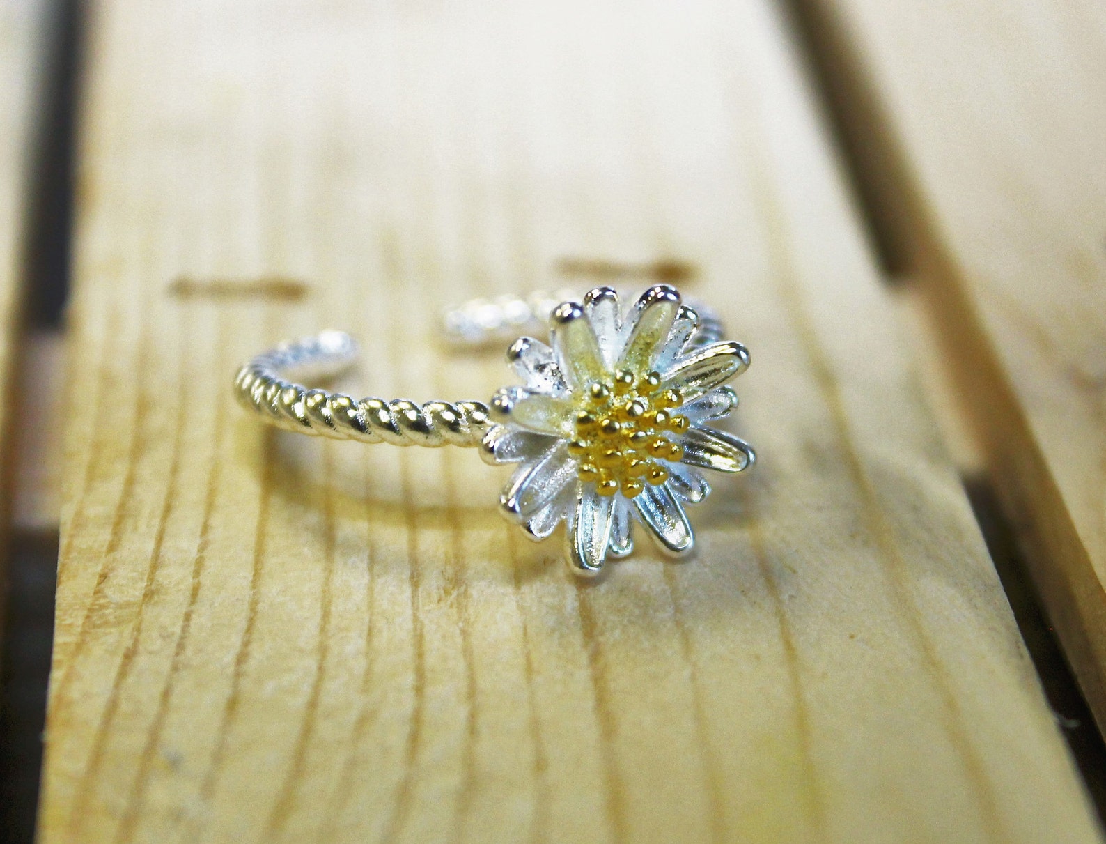 Daisy Ring Floral Jewelry Daisy Jewelry Flowers - Etsy