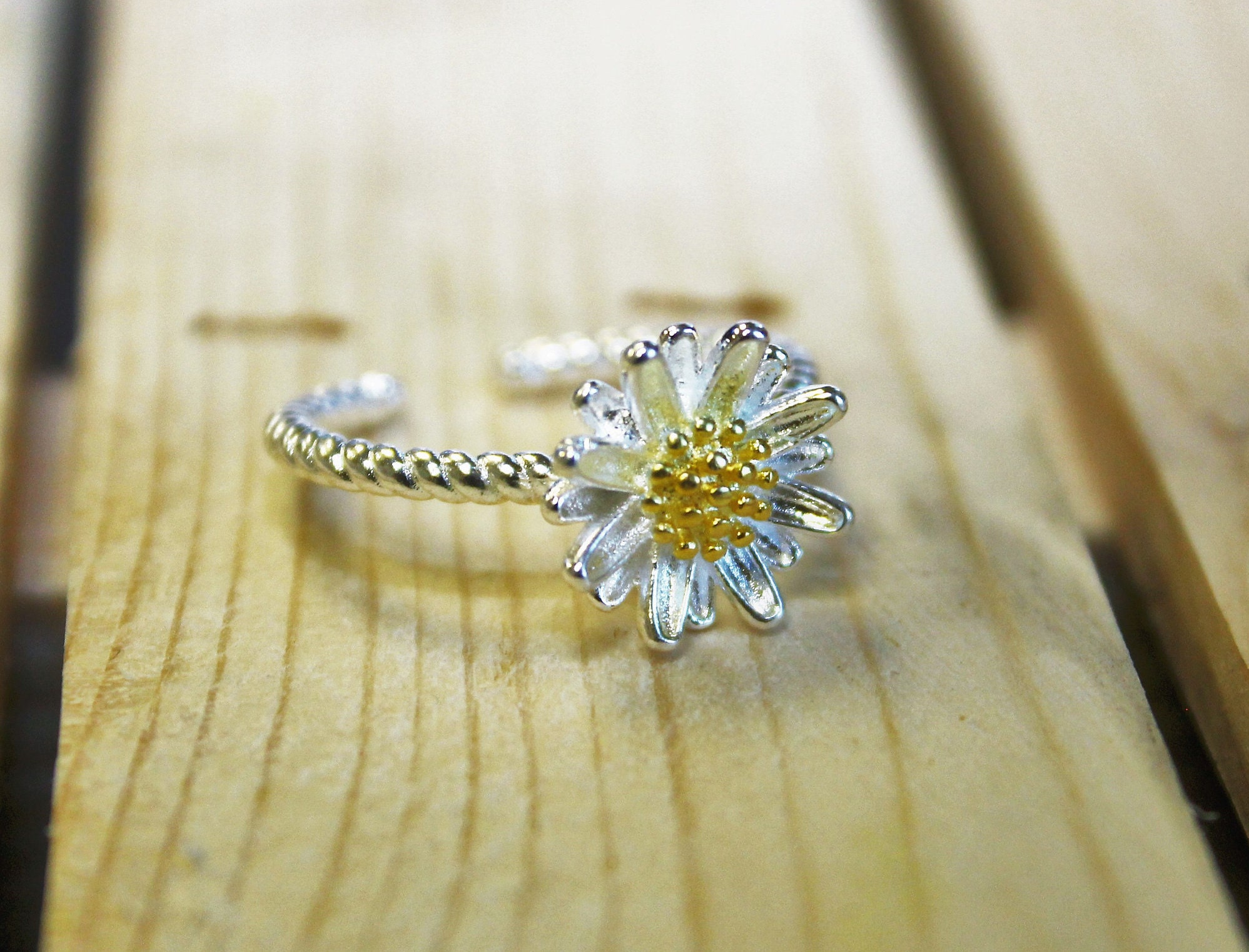 Daisy Ring Floral Jewelry Daisy Jewelry Flowers - Etsy