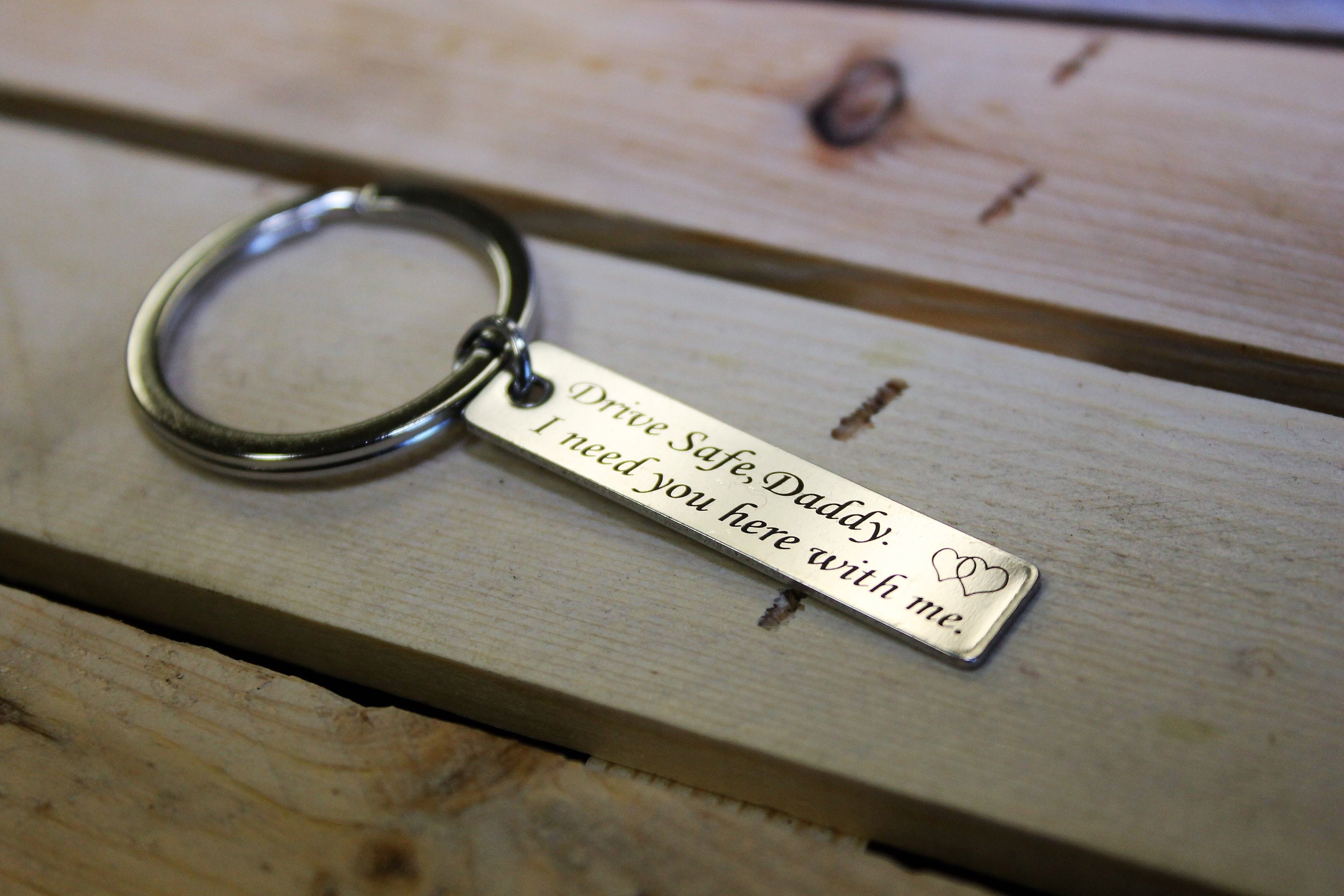 Drive Safe Daddy Daddy Key Chain Daughter to Dad Gift - Etsy