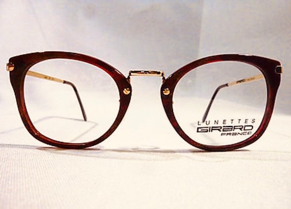 Vintage eyeglasses classic combination frame by Girar… - Gem