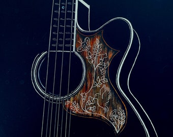 Hummingbird Guitar - Etsy