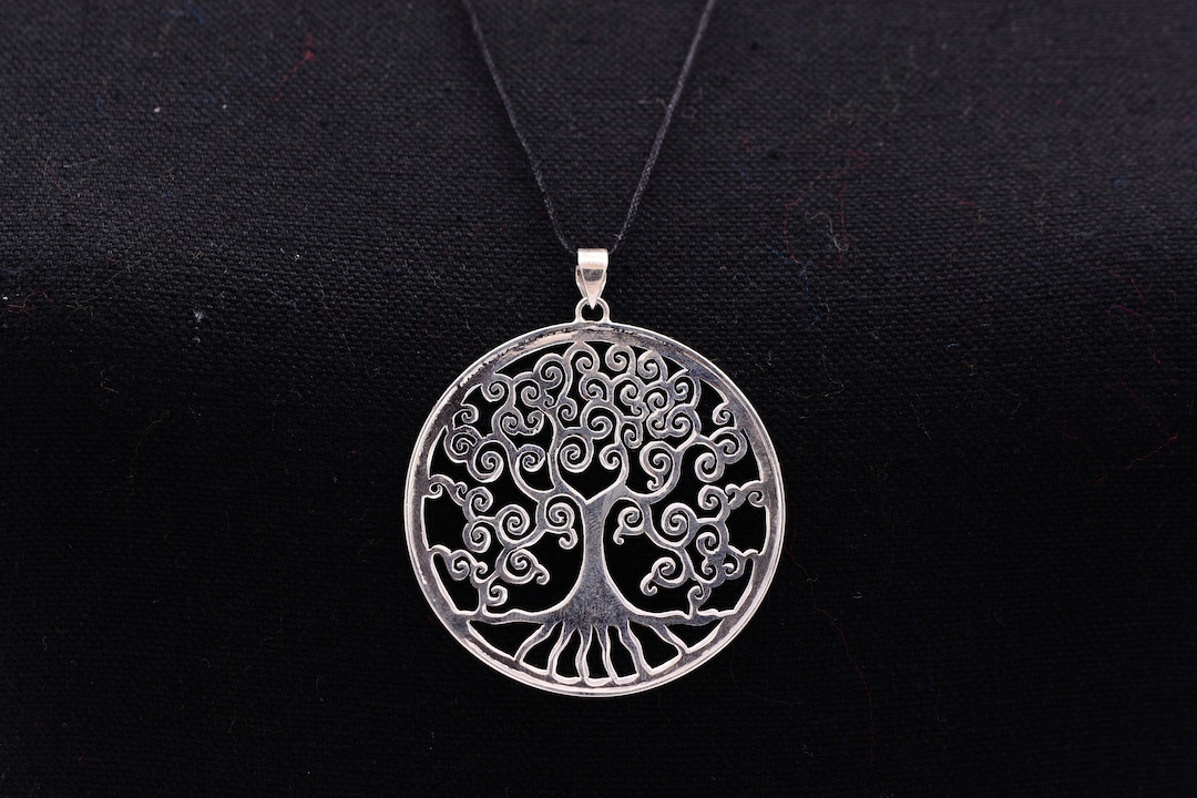Baum des Lebens Kettenanhänger Groß 925er Sterling Silber - Etsy.de